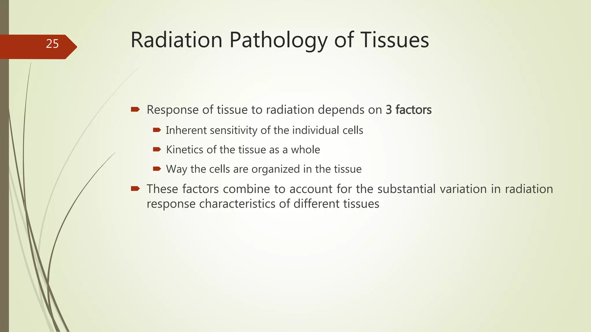 Clinical response to normal tissue with radiation | PPTX
