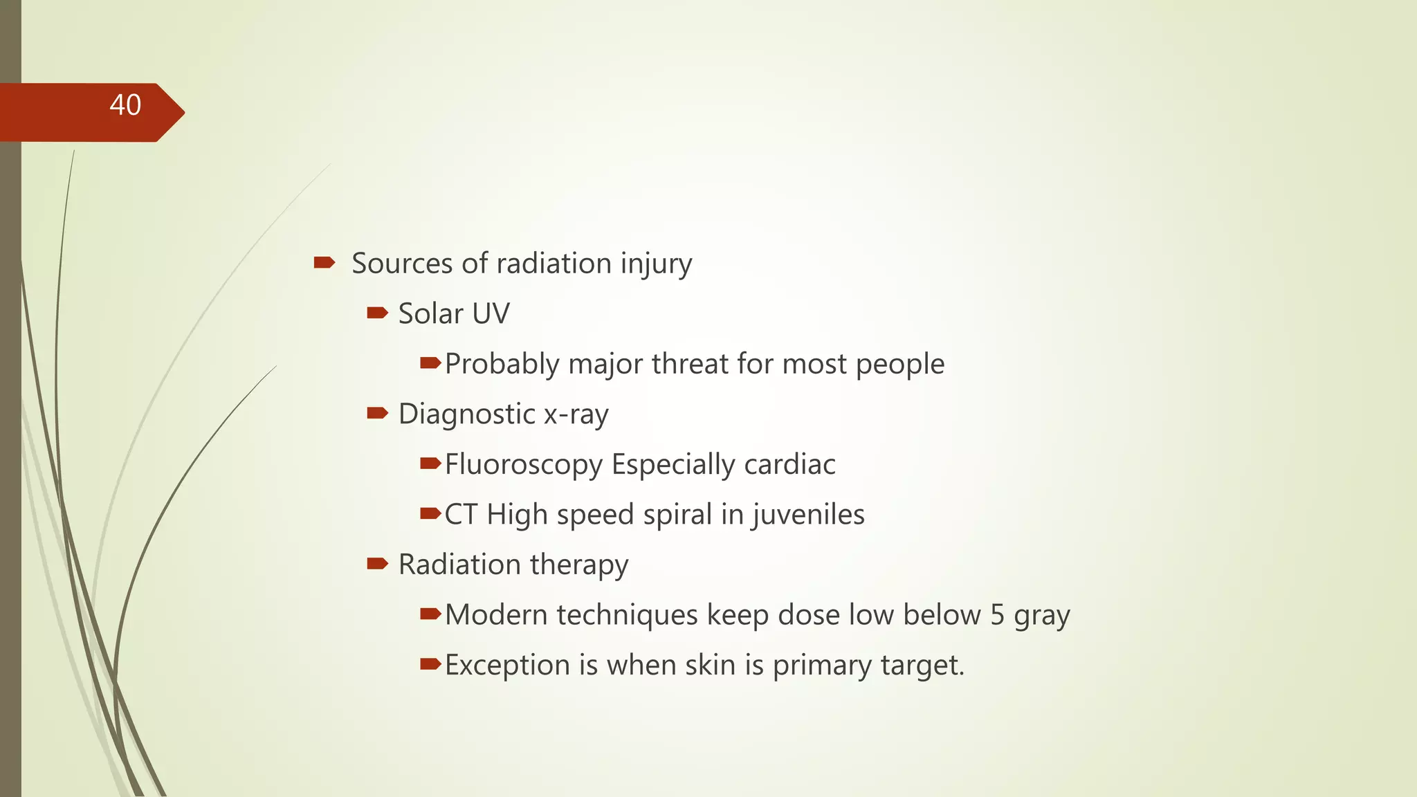 Clinical response to normal tissue with radiation | PPTX