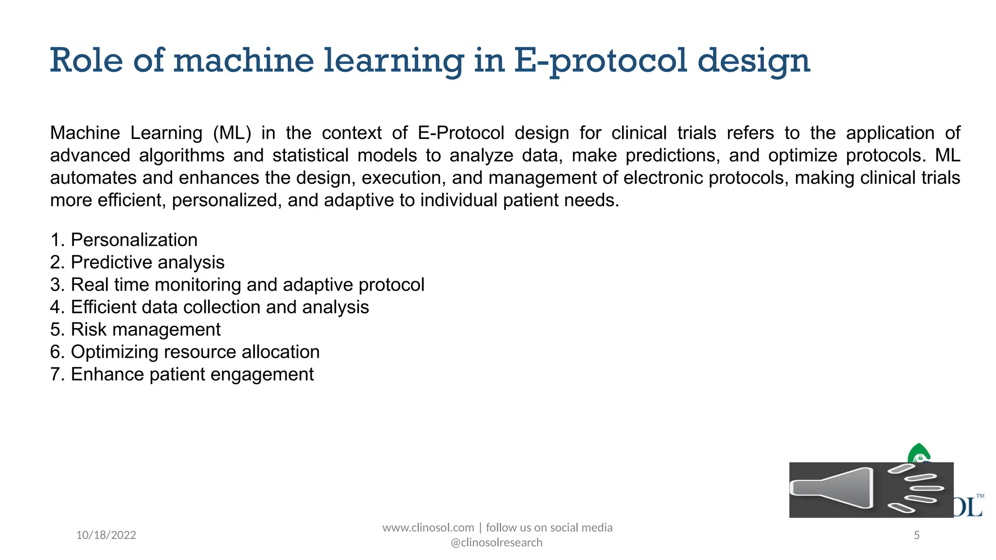 Optimizing Patient-Centric eProtocol Design using Machine Learning | PPT