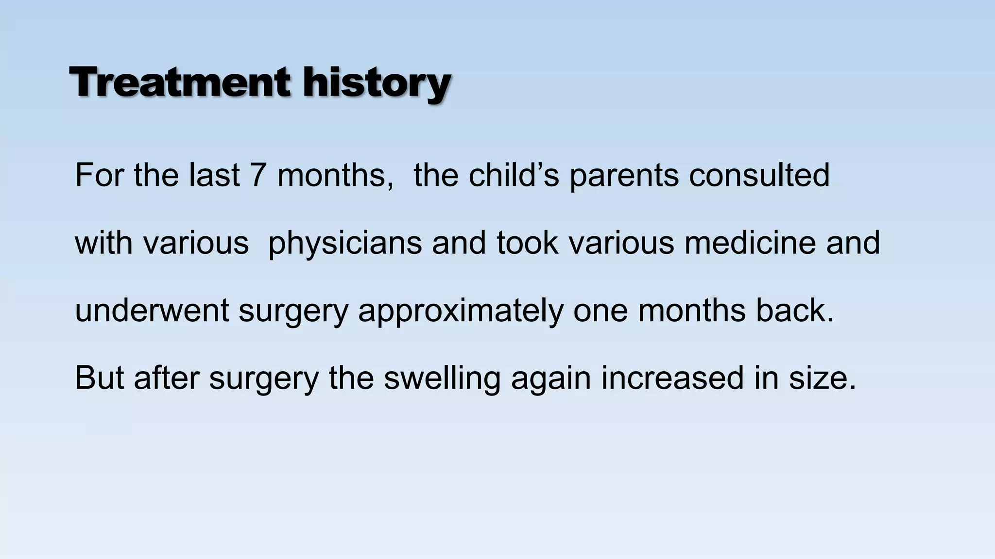 Clinical case of childhood rhabdomyosarcoma | PPTX | Ear, Nose and ...