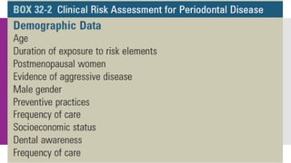 Clinical Risk Assessment in periodontal treatment | PPT