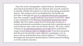 Clinical Risk Assessment in periodontal treatment | PPT