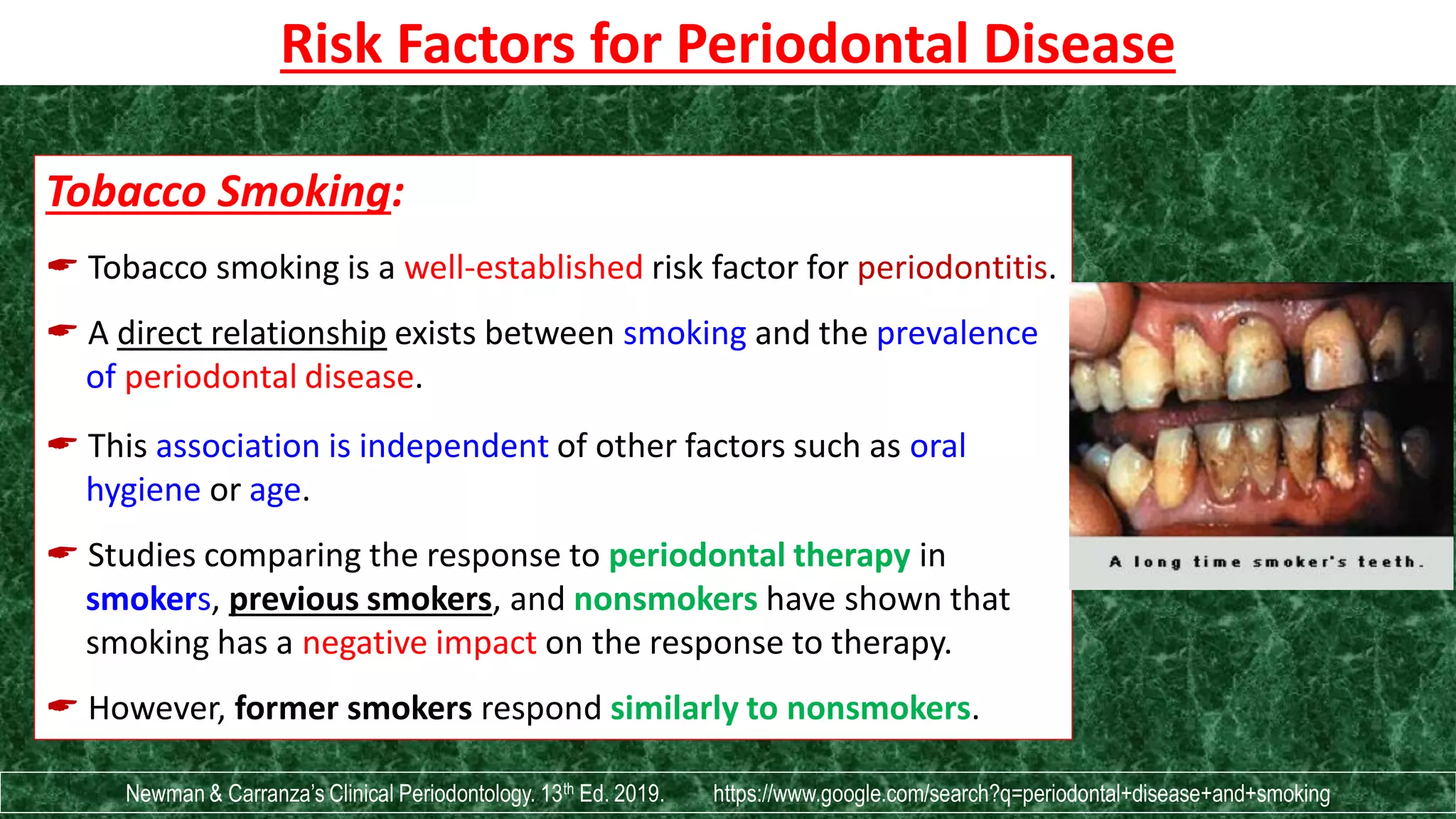Clinical risk assessment & diagnosis of periodontal disease | PDF