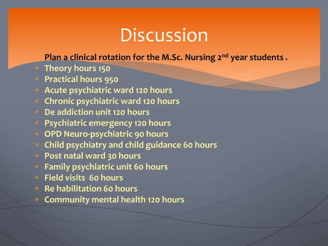 Clinical rotation plan | PPTX | Educational Assessment | Education