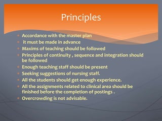 Clinical rotation plan | PPTX