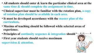 clinical rotation plan ppt. nursing education | PPTX