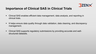 SAS Clinical training program in Hyderabad | PPTX