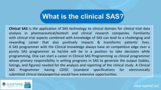 Clinical SAS Training by Aspire Techsoft | PPT
