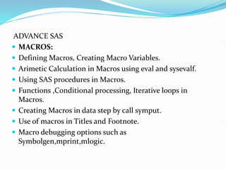 CLINICAL SAS PROGRAMMING course details.pptx