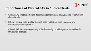 SAS Clinical training program in Hyderabad | PPT