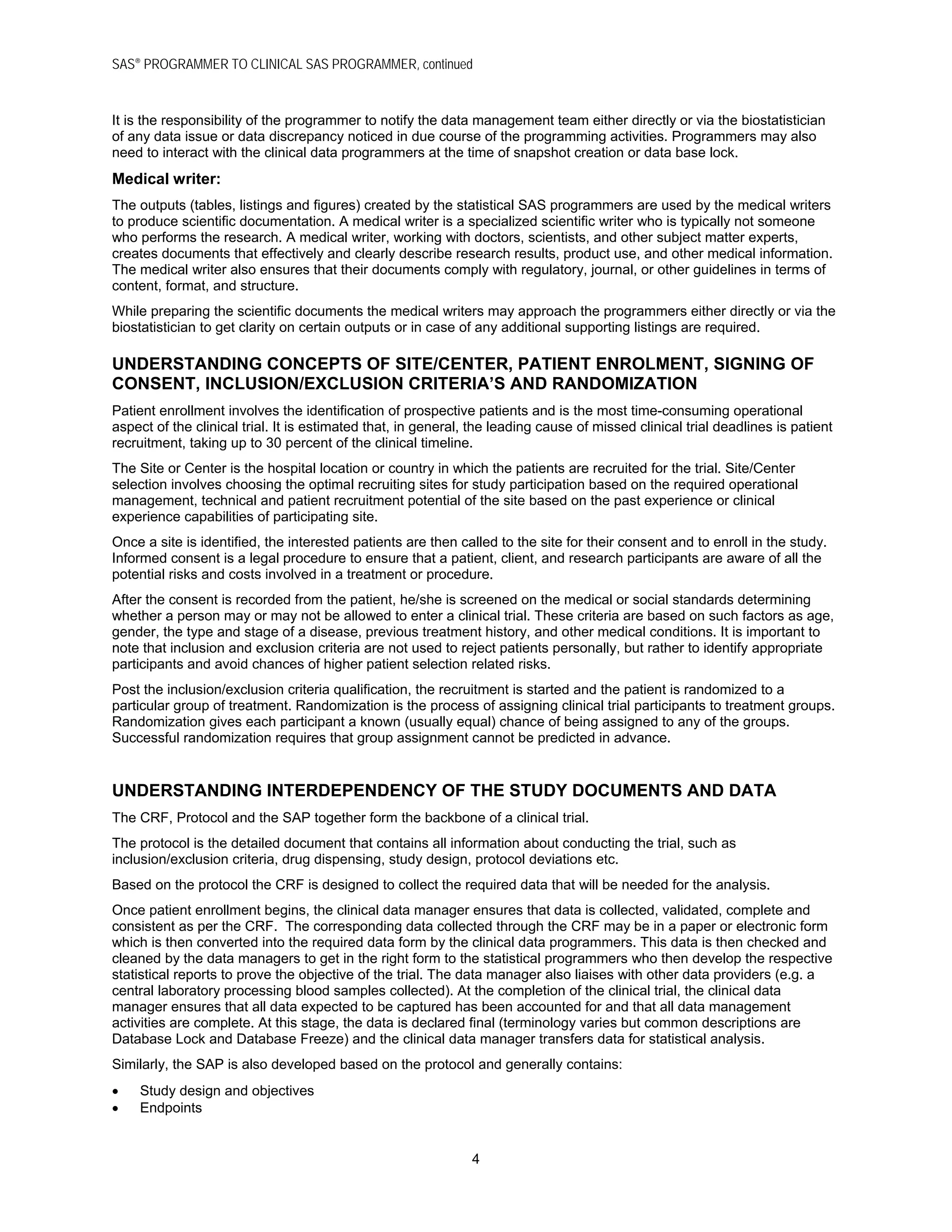 Clinical sas programmer | PDF