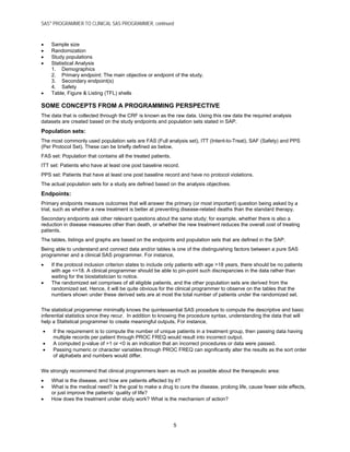 Clinical sas programmer | PDF