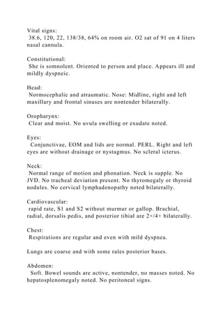 Clinical ScenarioREASON FOR CONSULTATION Desaturation to 64.docx