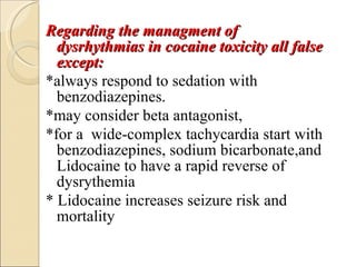 Coccain and Sympathomimatic | PPT