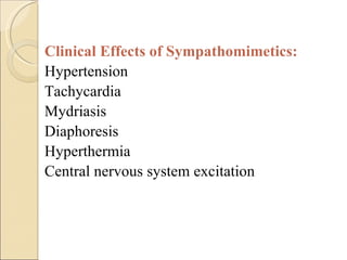 Coccain and Sympathomimatic | PPT