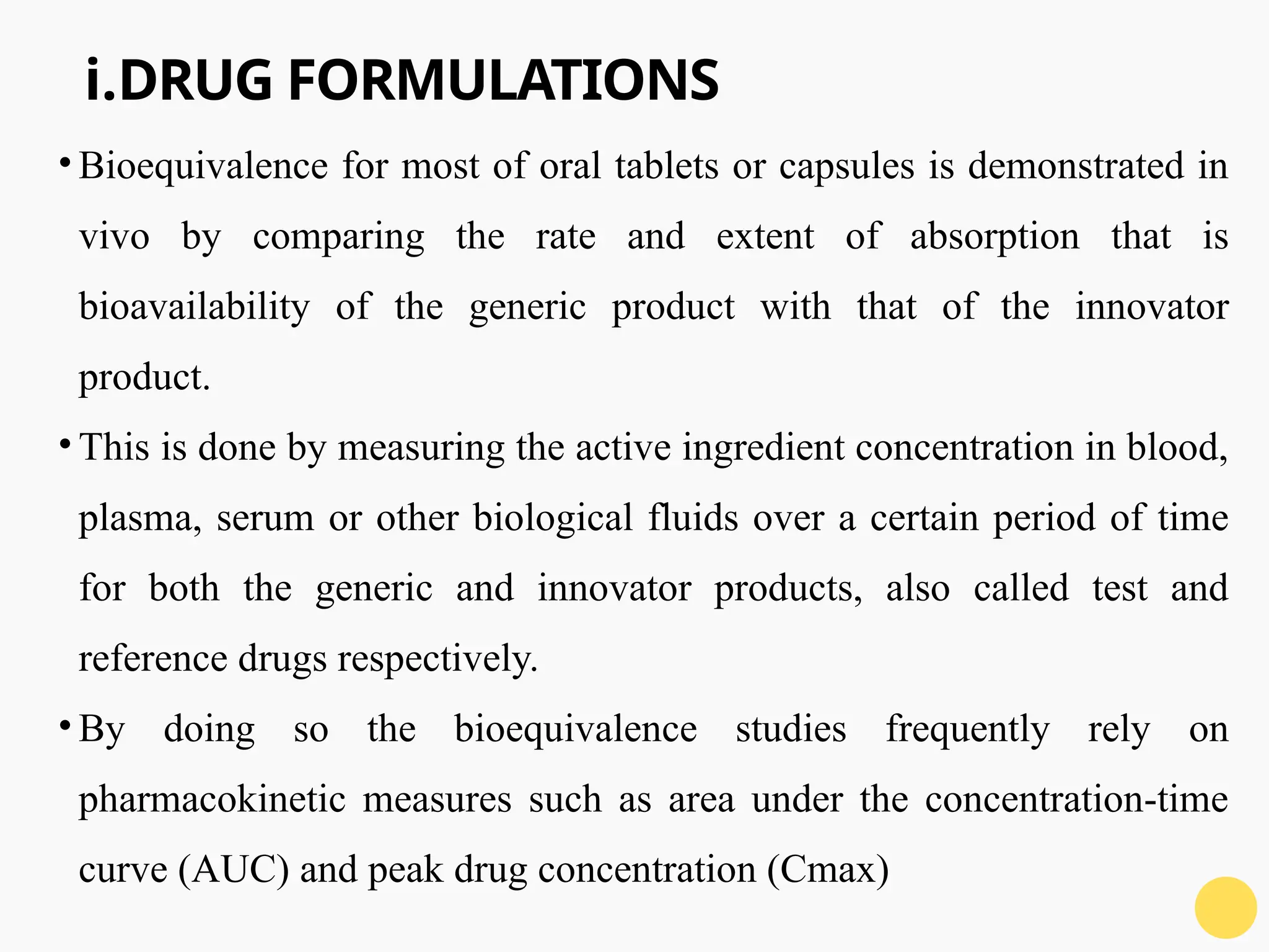 clinical significance of bioequivalaence studies- pptx | PPTX
