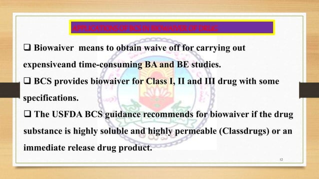Clinical significance of bioequivalence and biowaivers | PPTX ...
