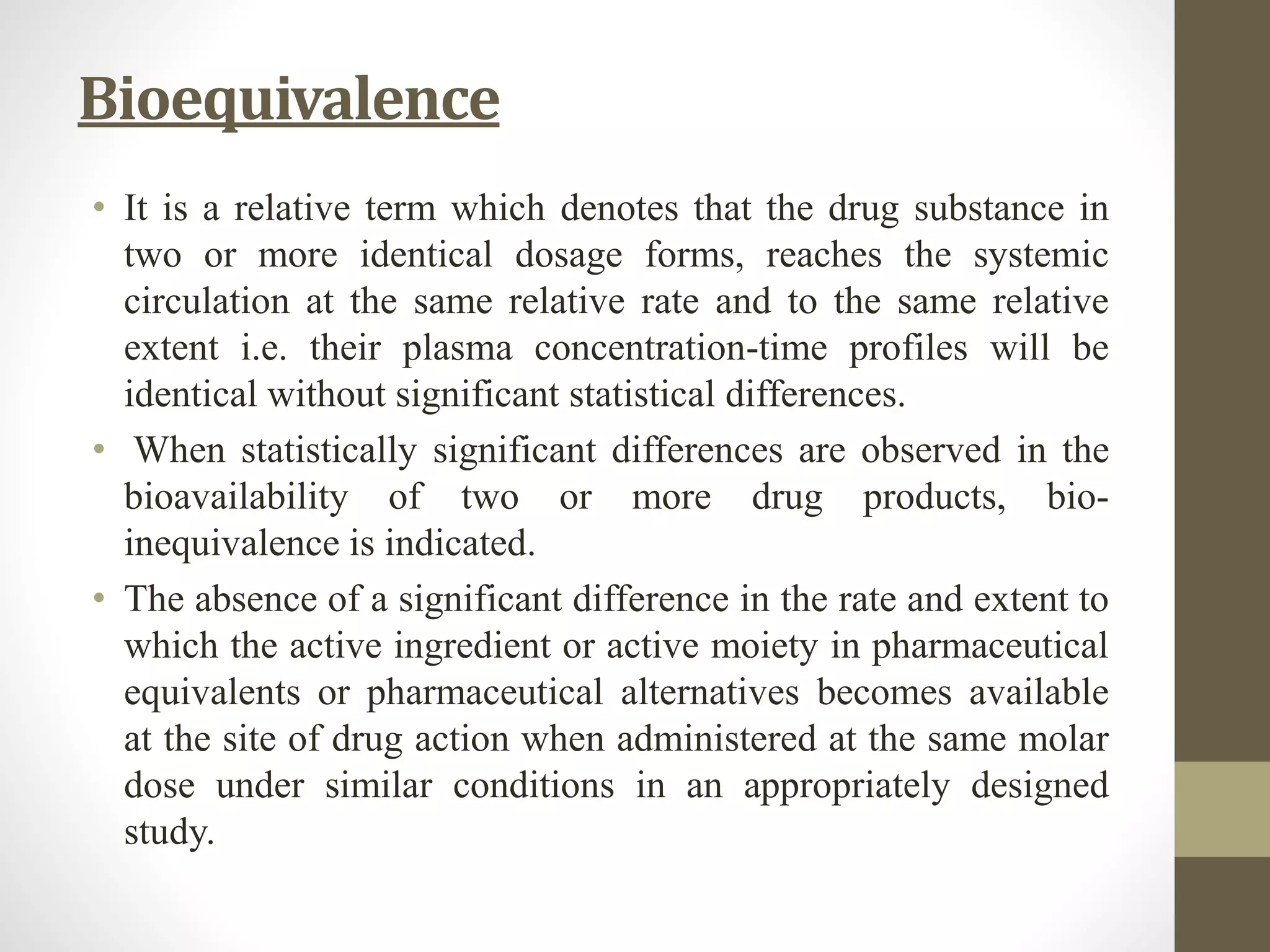 Clinical significance of bioequivalence study.pptx