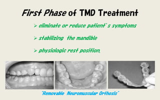 Clinical significance of first phase treatment for tmd final | PDF