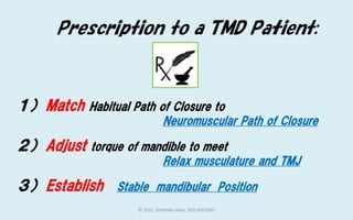 Clinical significance of first phase treatment for tmd final | PPT