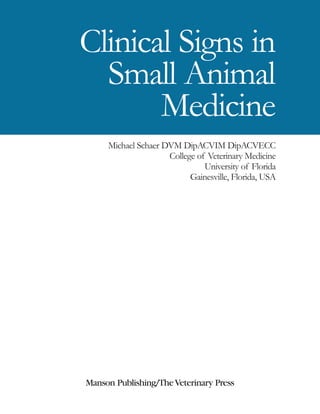 Clinical signs in small animal medicine | PDF