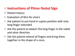 Clinical signs of upper limb | PPTX