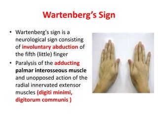 Clinical signs of upper limb | PPTX