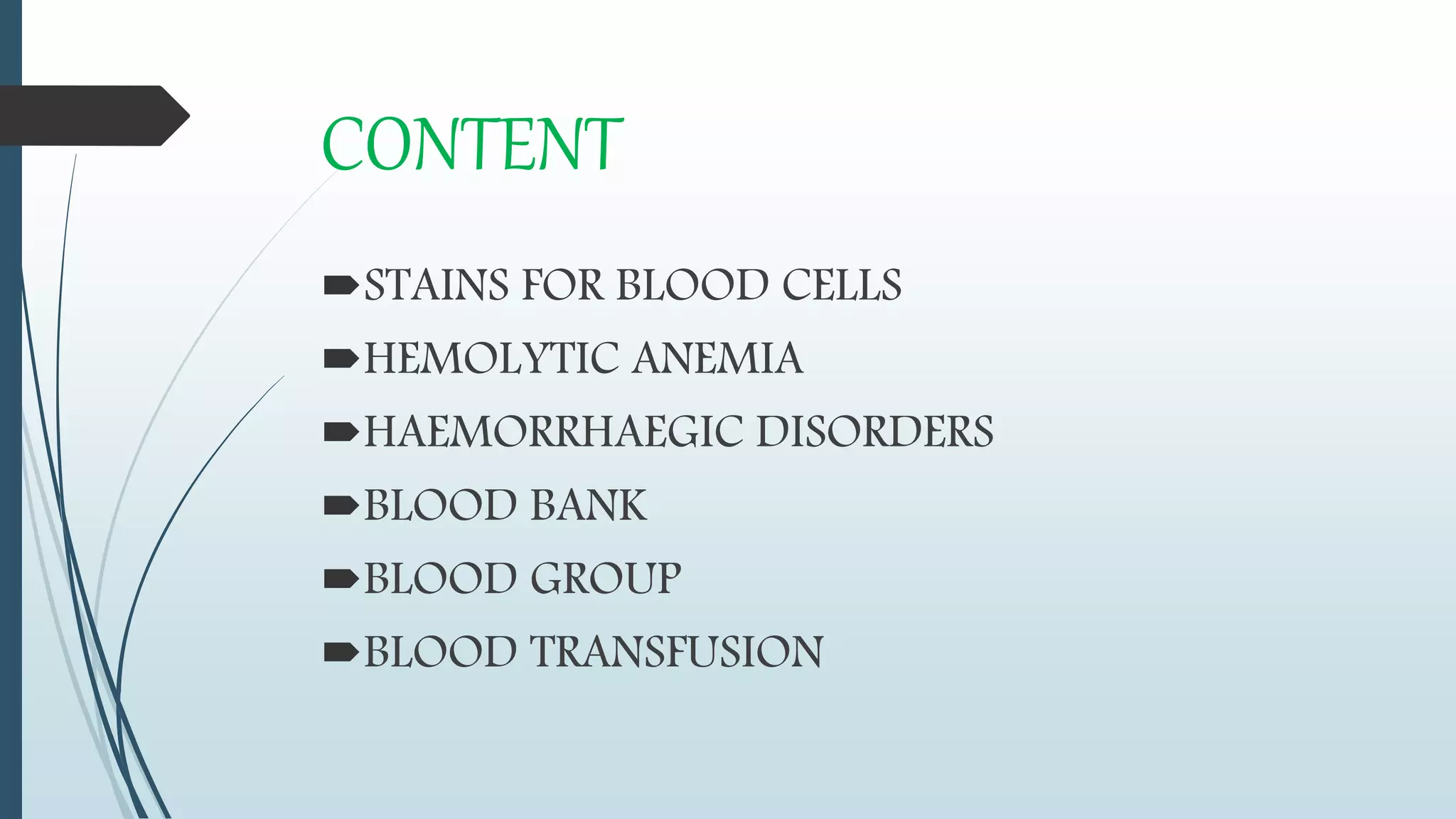 Haematology and Blood Banking | PPTX