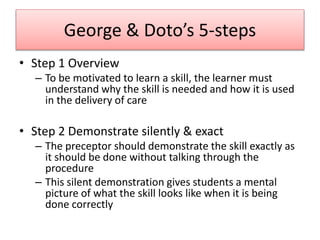 Clinical skills facilitation | PPTX