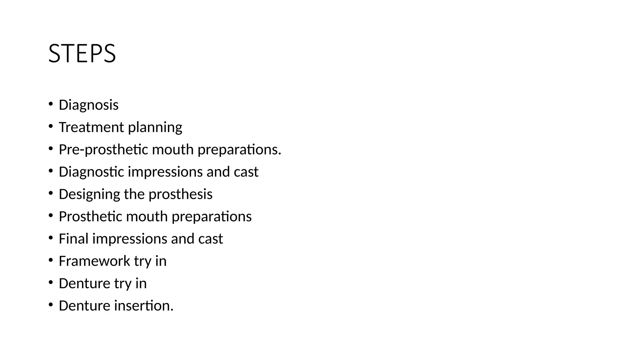 CLINICAL STAGES OF FABRICATION of Removable partial dentures | PPTX