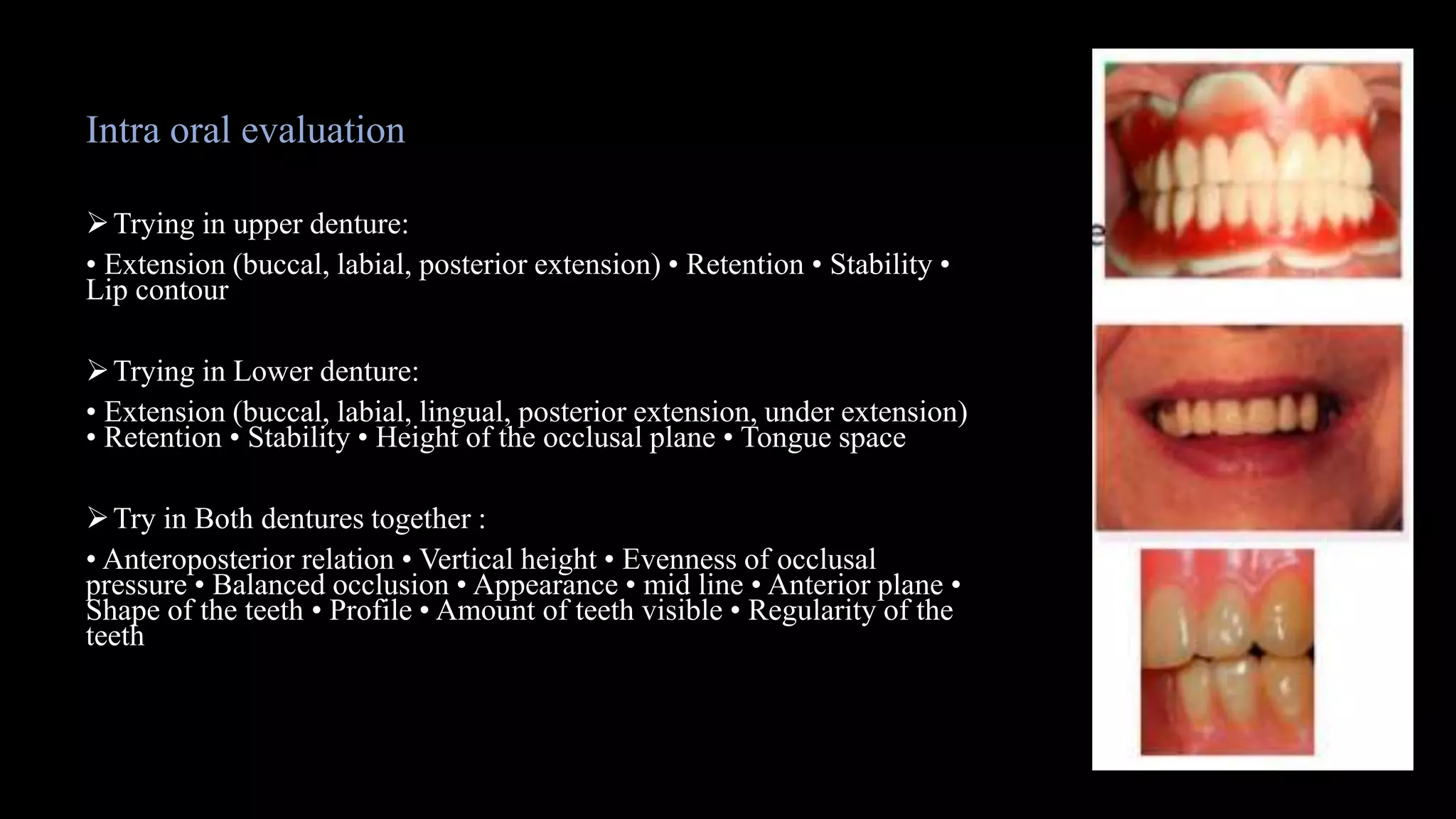 Clinical steps in fabricating a complete denture | PPTX