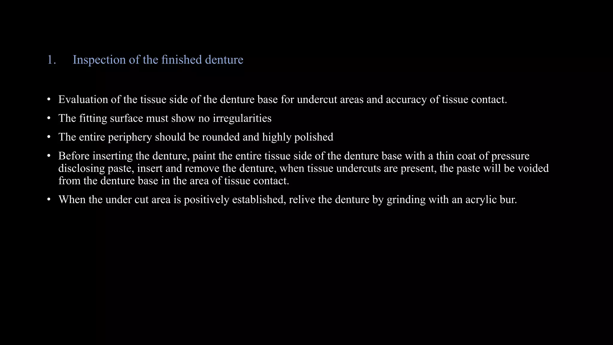 Clinical steps in fabricating a complete denture | PPTX