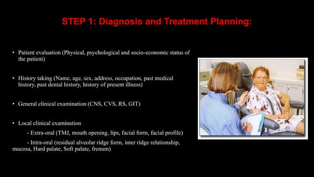 Clinical steps in fabricating a complete denture | PPTX