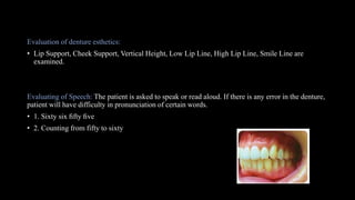 Clinical steps in fabricating a complete denture | PPTX