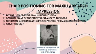 Clinical steps in impression making using ZOE {maxillary cast} | PPT