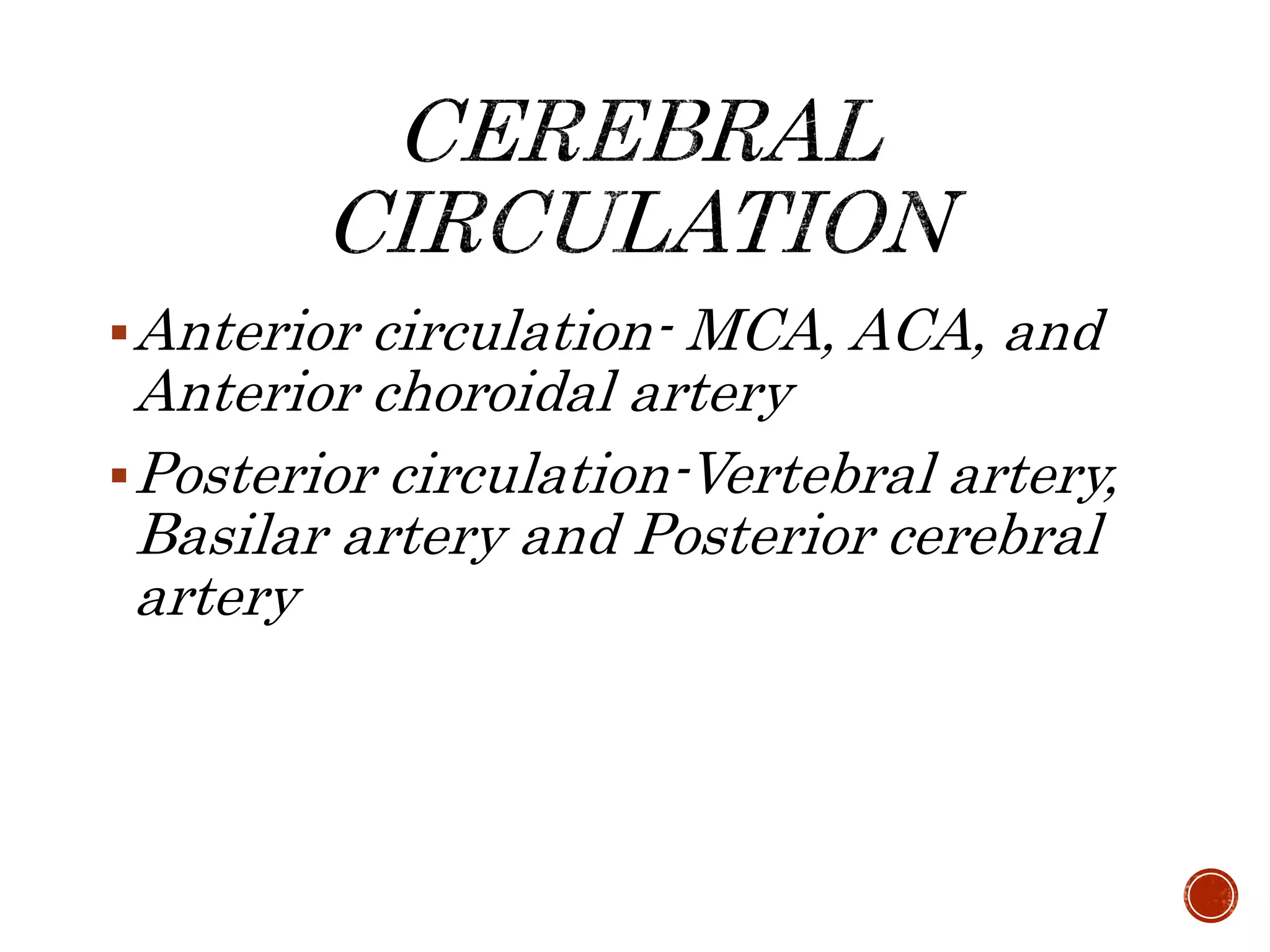 Clinical stroke syndromes | PPTX
