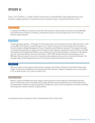 Medifast Clinical studies document | PDF
