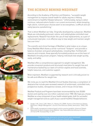 Medifast Clinical studies document | PDF