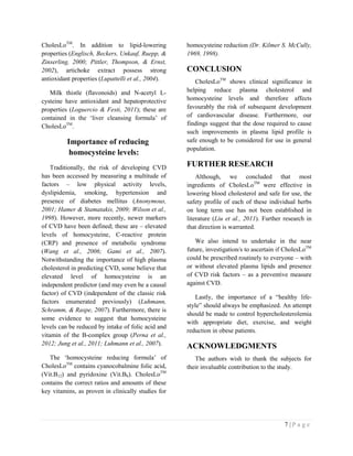 Clinical Study for CholesLo | PDF