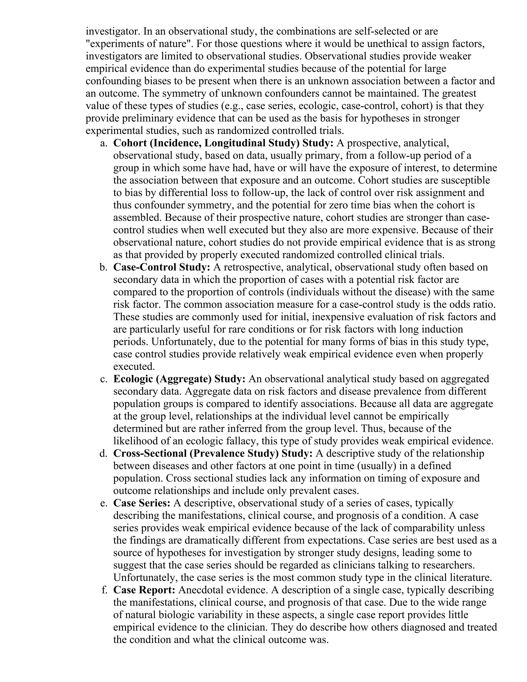 Clinical Study Design and Methods Terminology | PDF