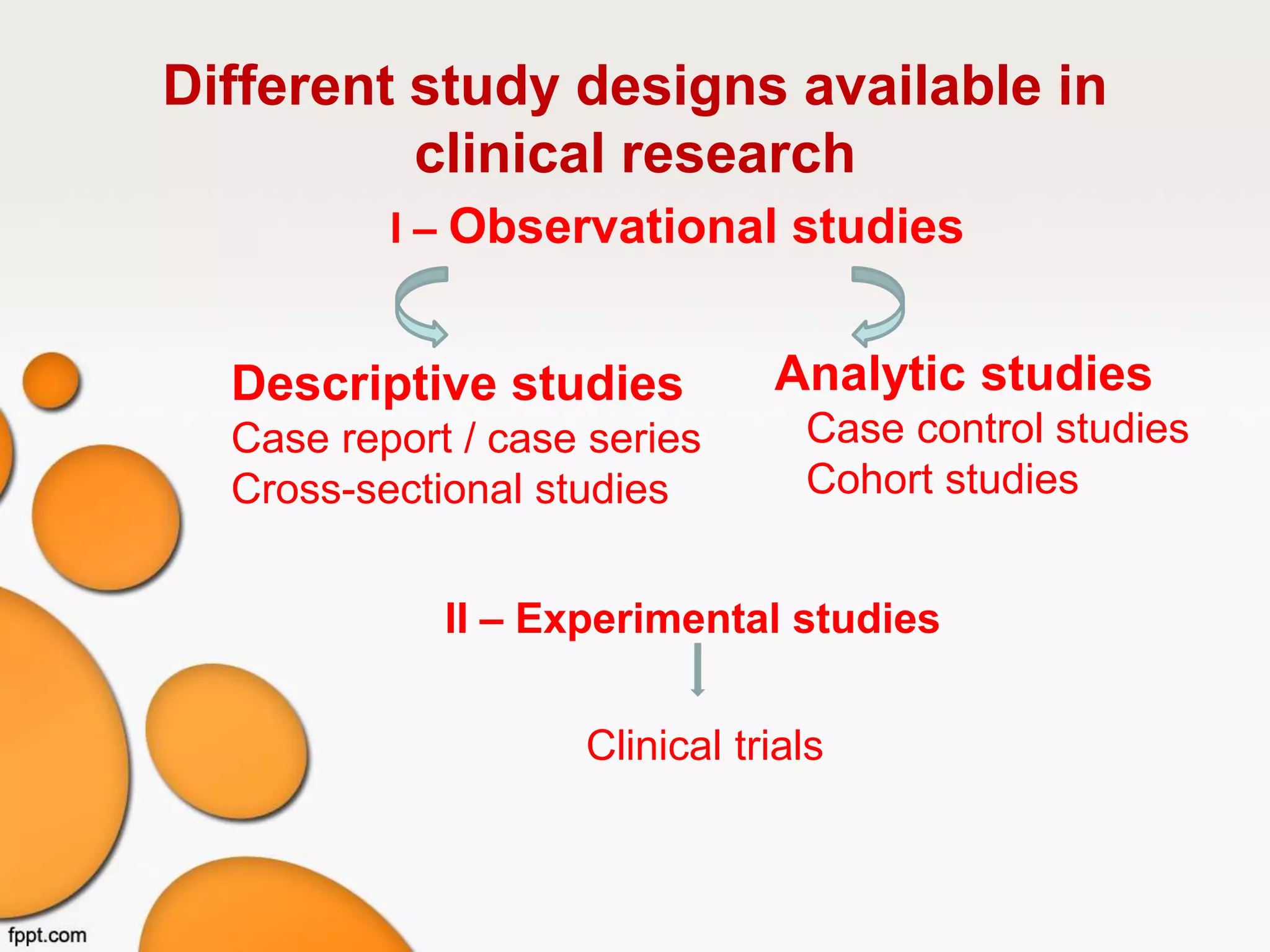Clinical study designs | PPTX