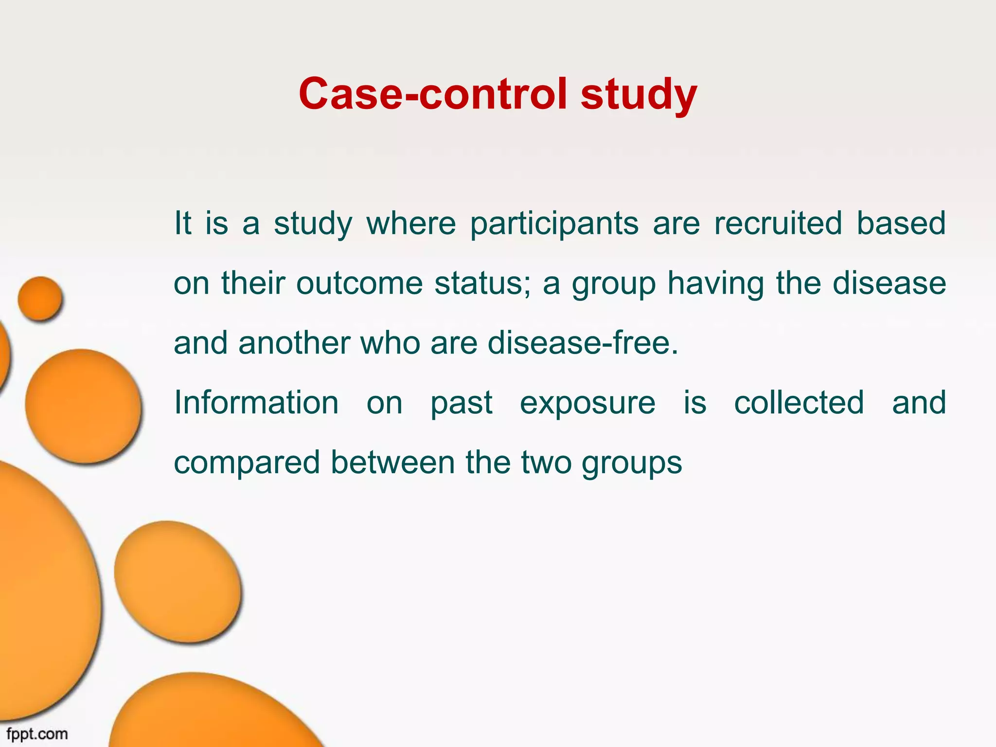 Clinical study designs | PPTX