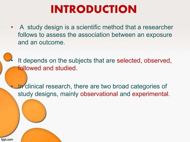 Clinical study designs | PPTX