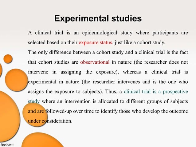 Clinical study designs | PPT