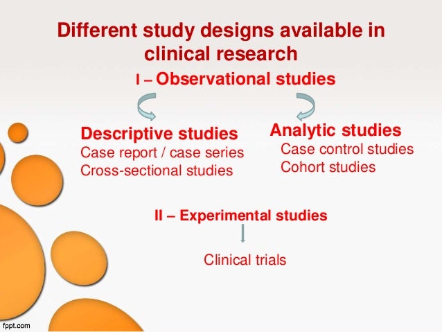 Clinical study designs