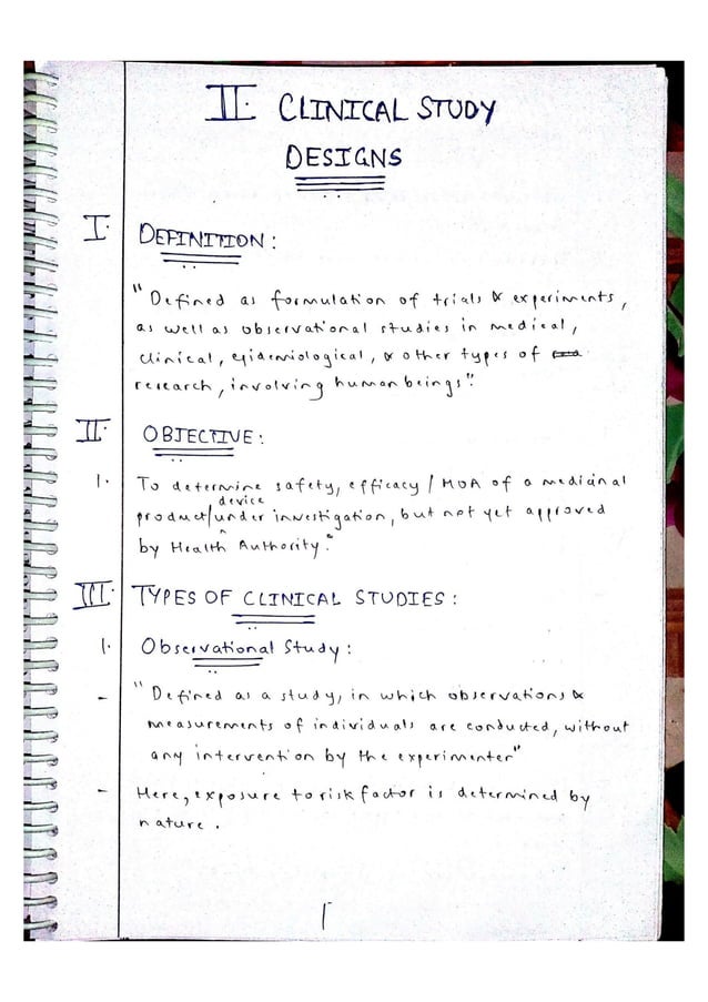 Clinical study designs @ RxVichuZ!! ;) | PDF