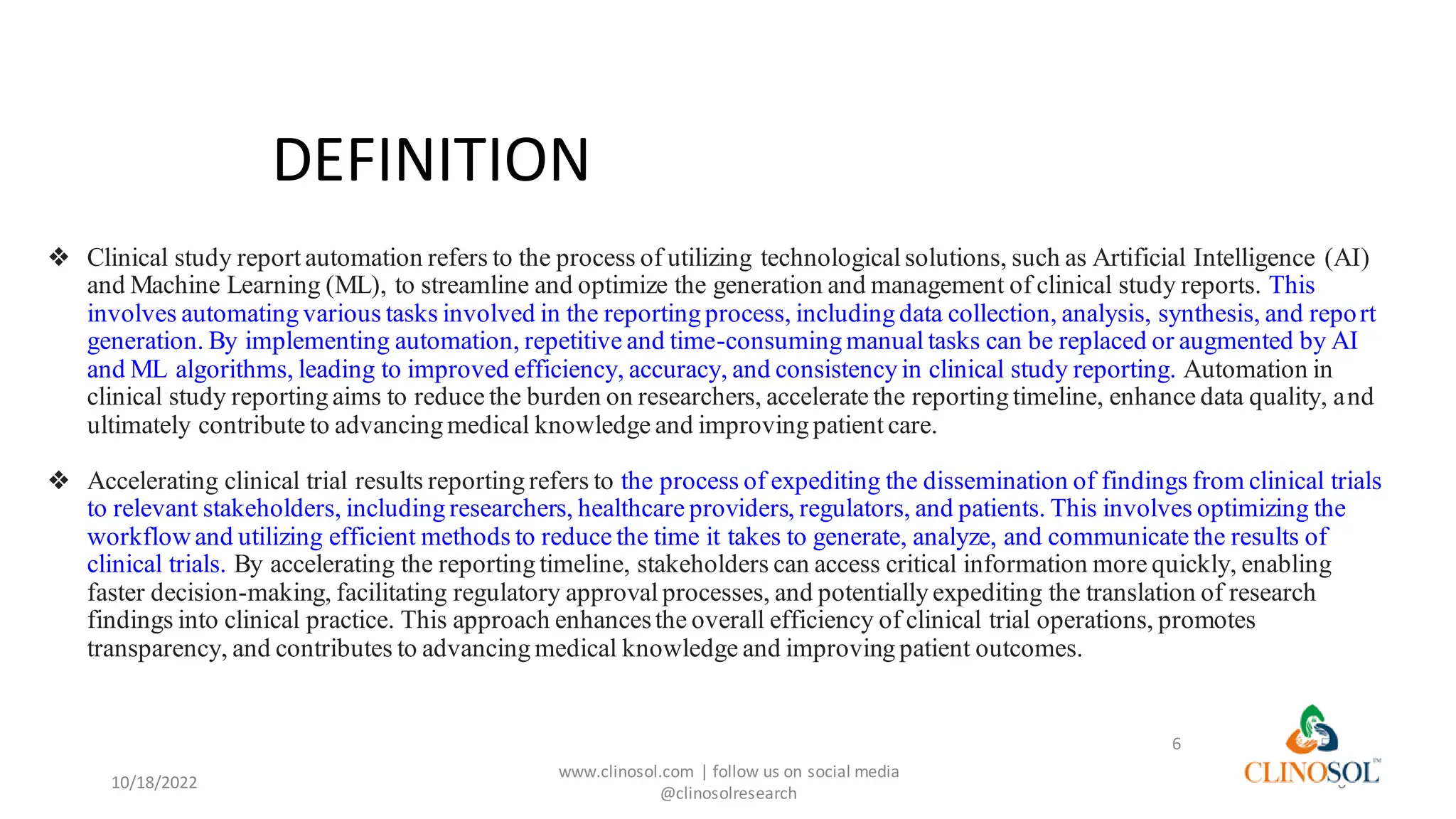 CSR Automation: Accelerating Clinical Trial Results Reporting | PDF