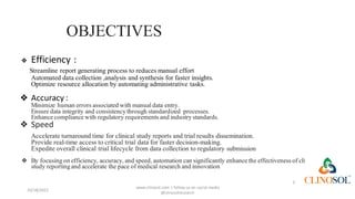 CSR Automation: Accelerating Clinical Trial Results Reporting | PDF