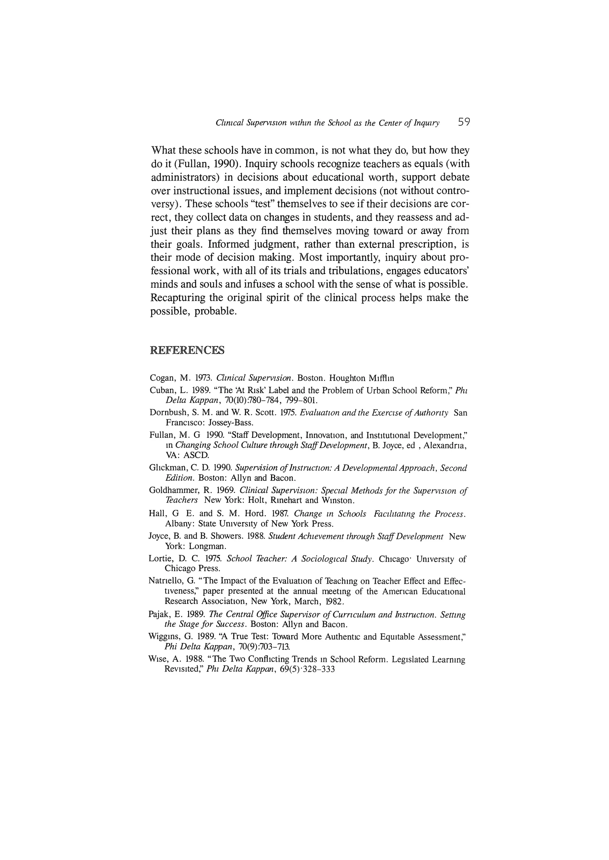 Clinical supervision | PDF