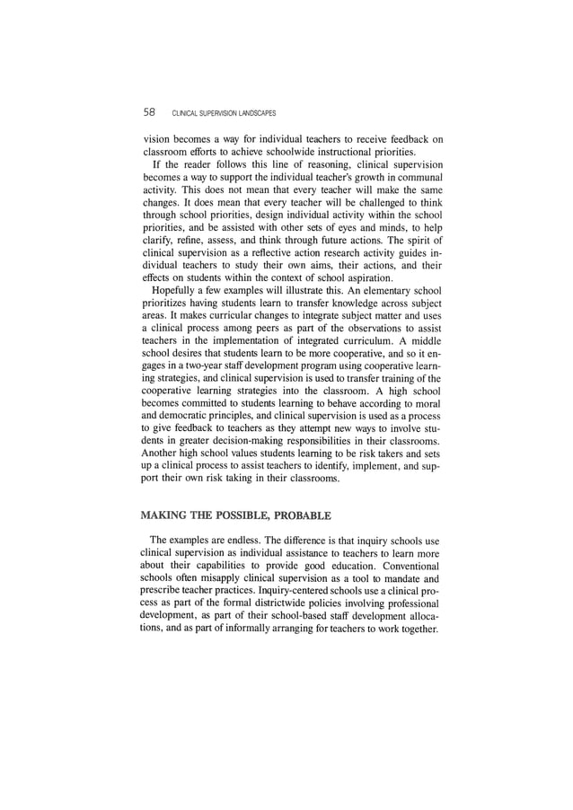 Clinical supervision | PDF